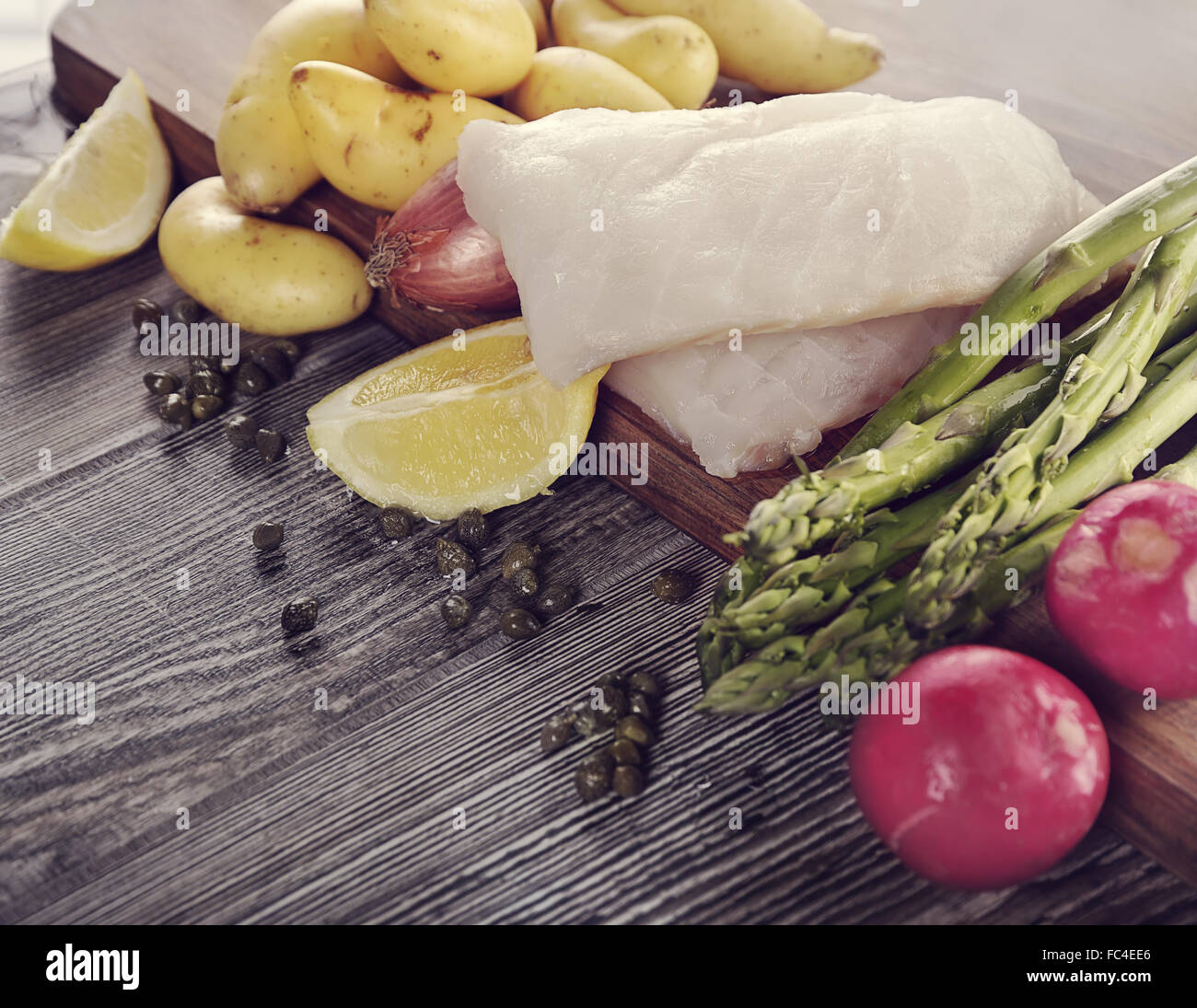 Raw Cooking Ingredients Stock Photo - Alamy