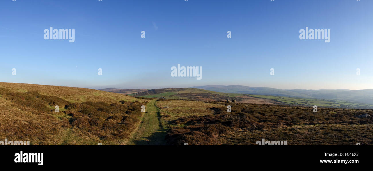 View east across the Preseli Hills from Mynydd Dinas (Mount Dinas ...