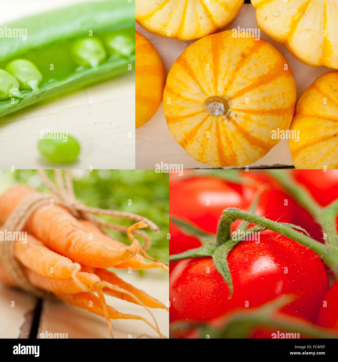 hearthy vegetables collage composition Stock Photo - Alamy