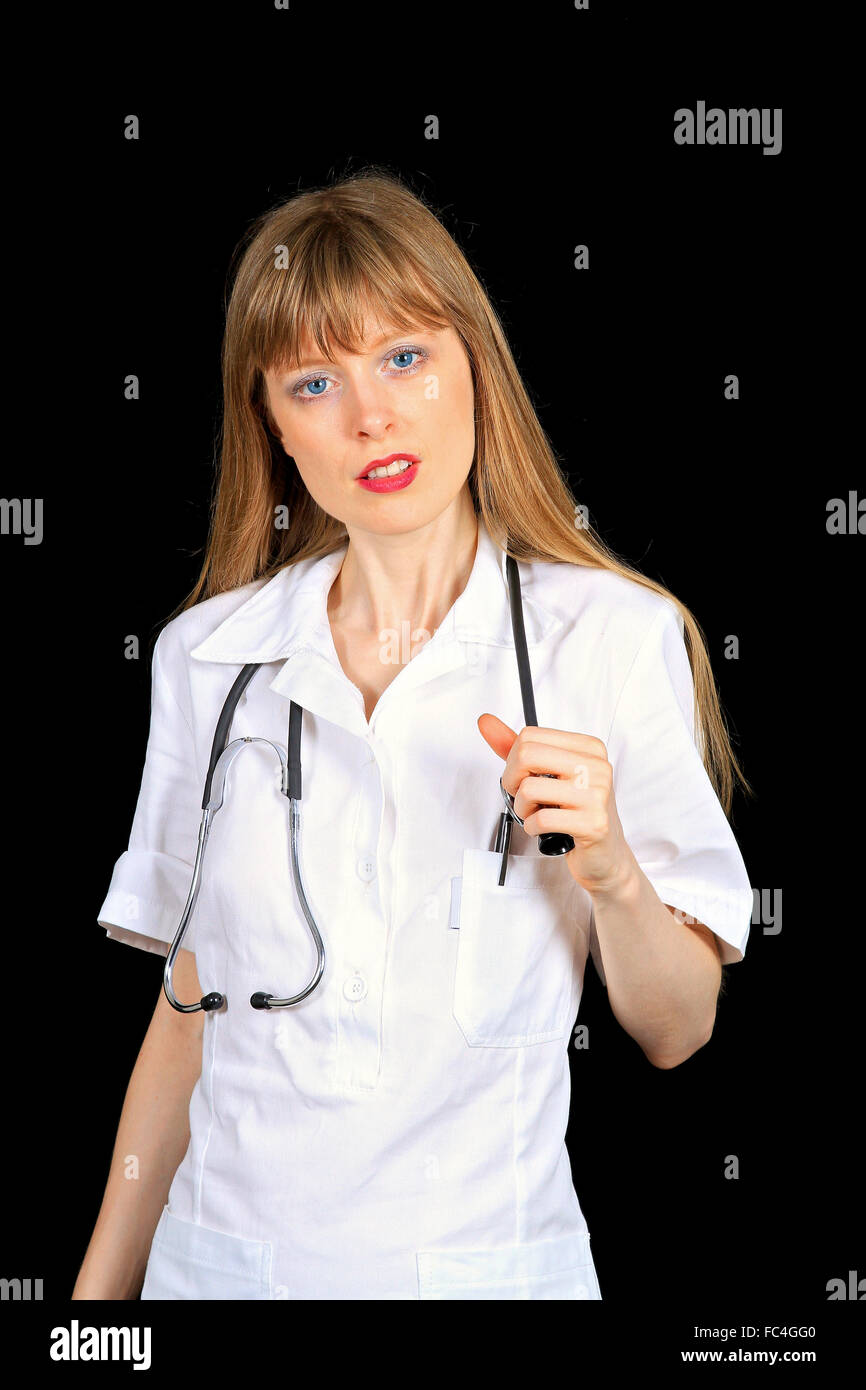 Professional pretty female doctor hi-res stock photography and images ...