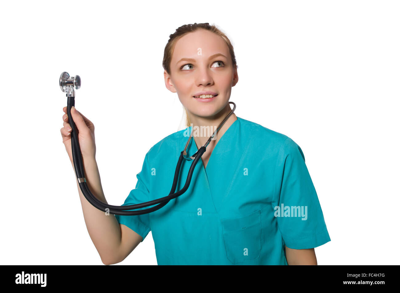 Doctor isolated on the white background Stock Photo - Alamy