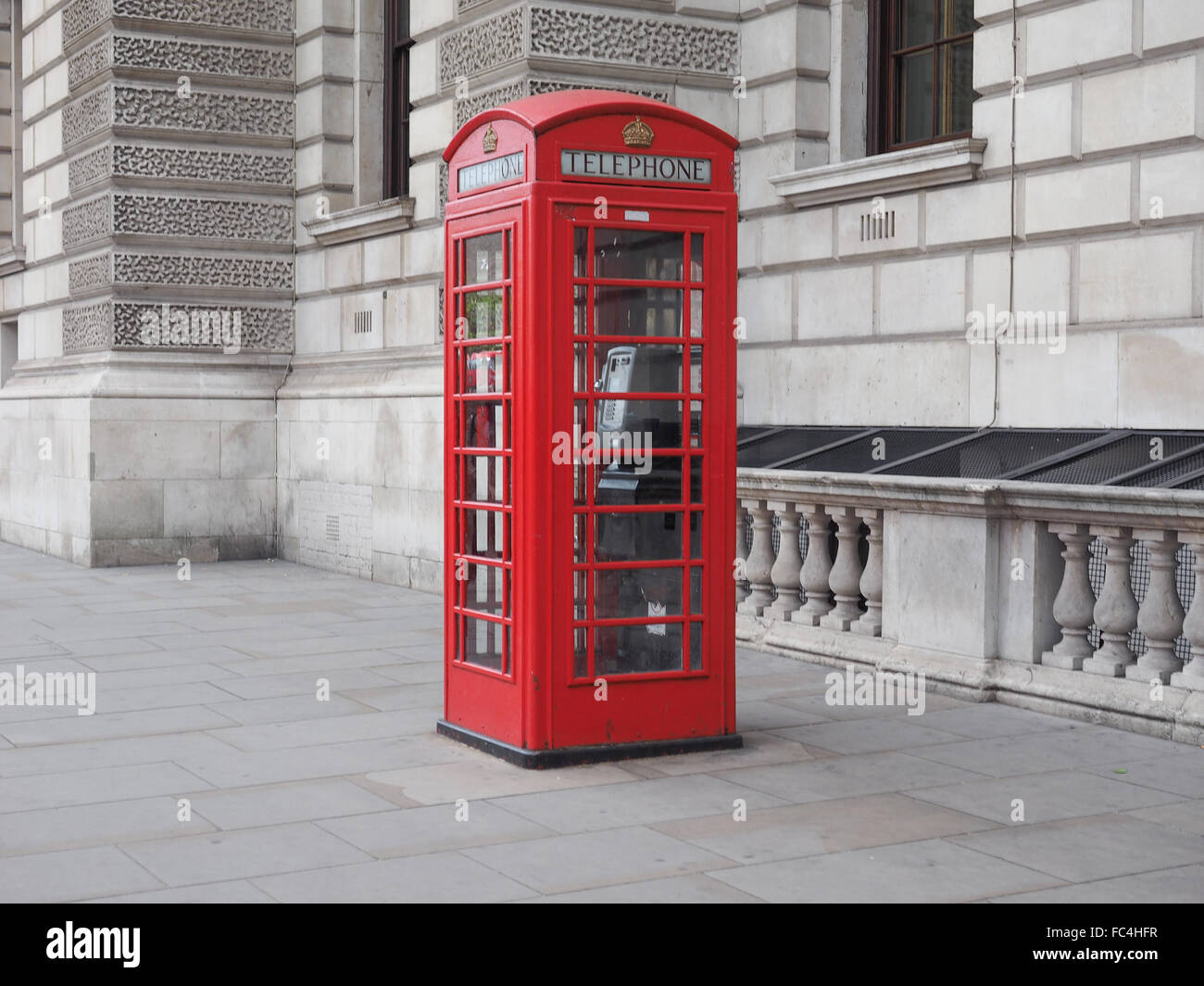 Red phone box in London Stock Photo - Alamy