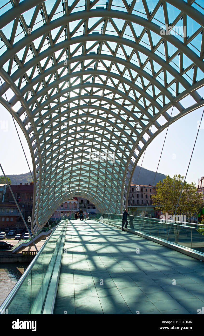Peace Bridge, Tbilisi, Georgia Stock Photo - Alamy