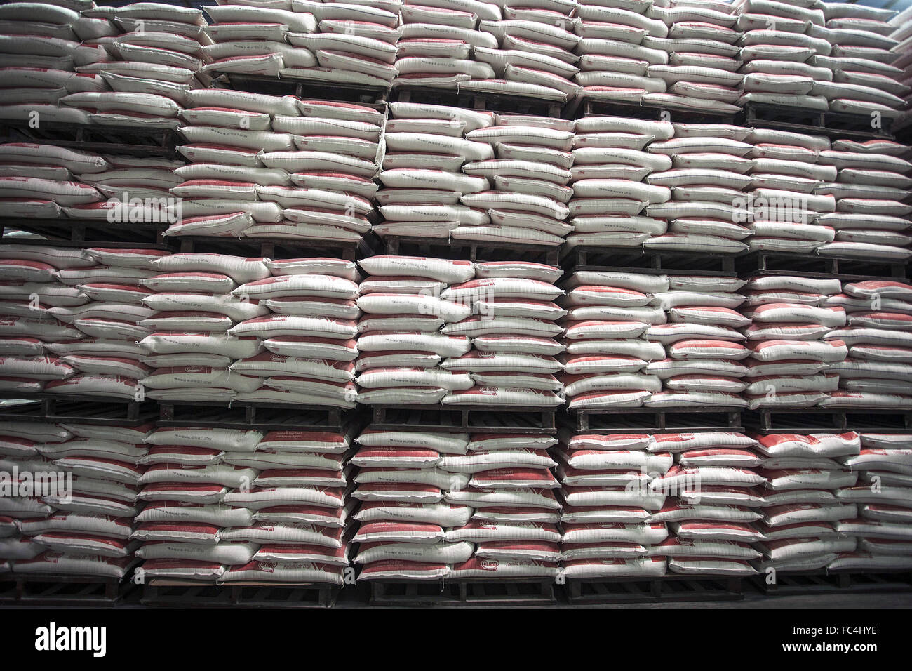 Inside View mill and flour industry - stock and storage Stock Photo - Alamy