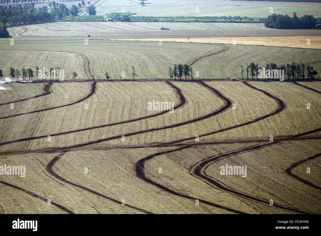 Aerial view soybean harvest hi-res stock photography and images - Alamy