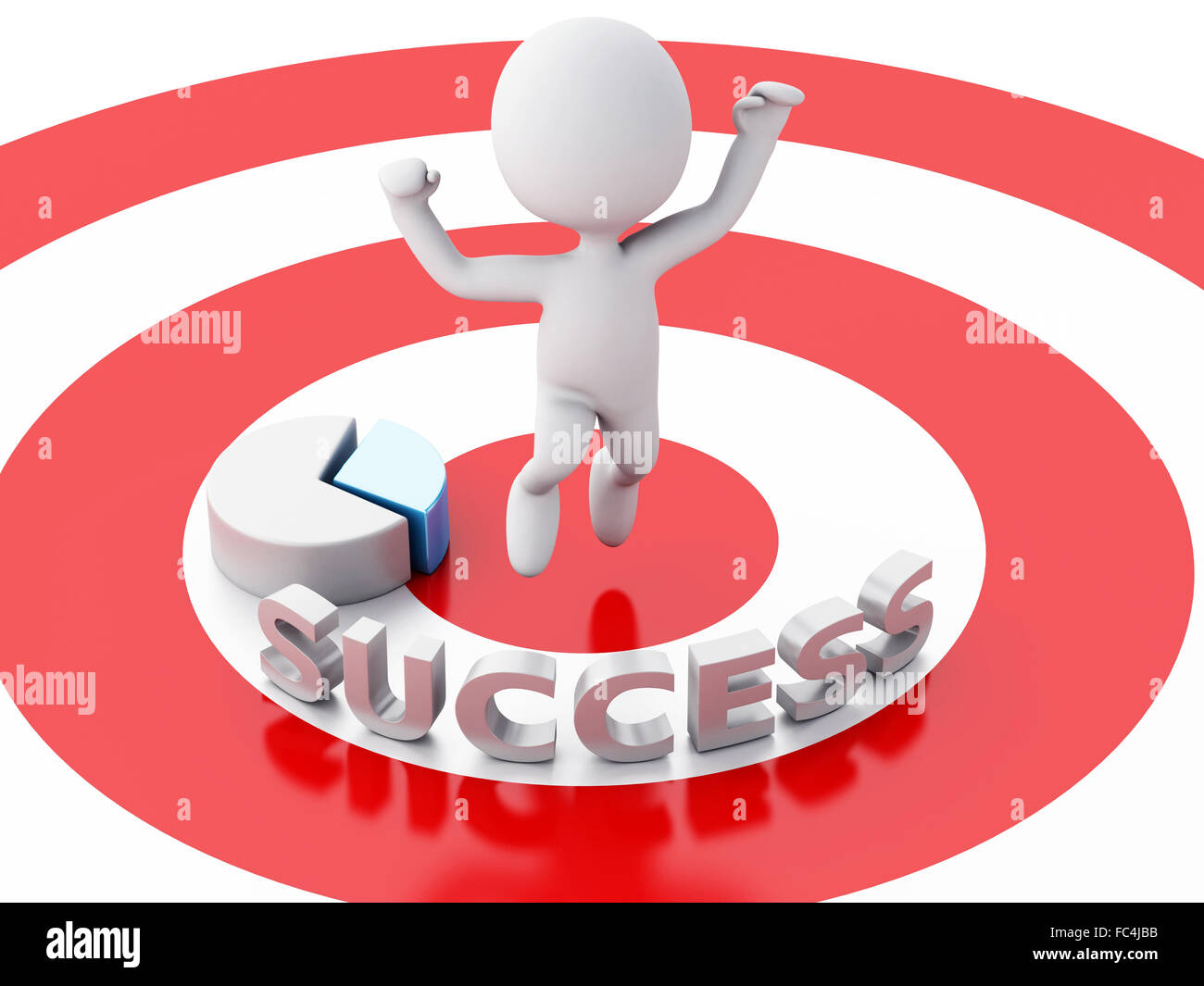 3d business people, happy jumping for the success Stock Photo - Alamy