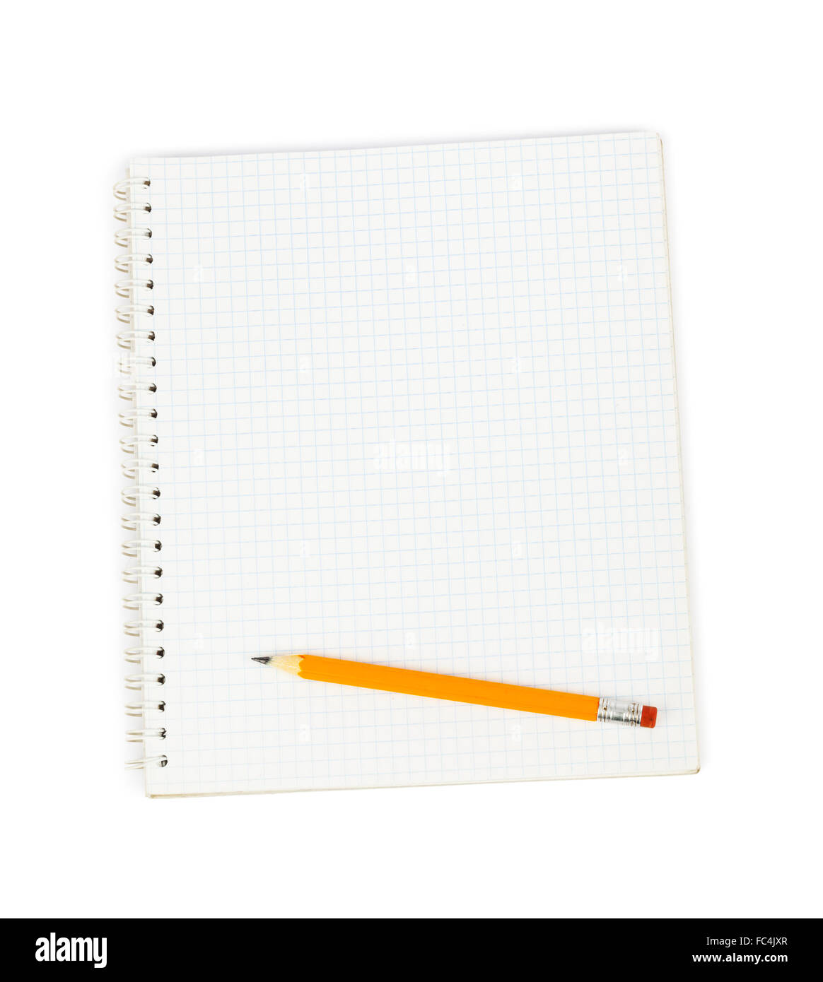 Pencil and notepad Stock Photo - Alamy
