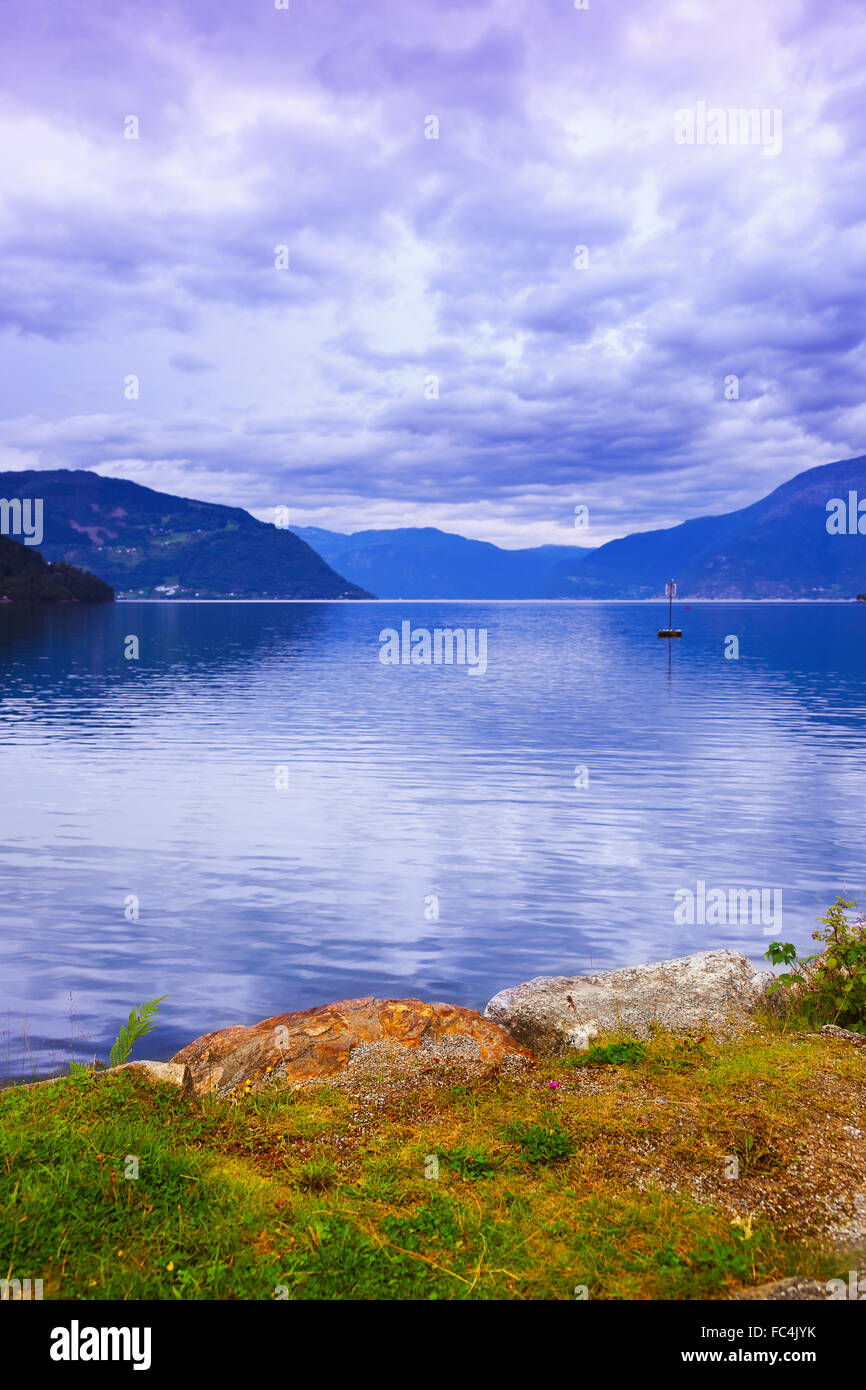 Fjord Hardanger Norway Stock Photo - Alamy