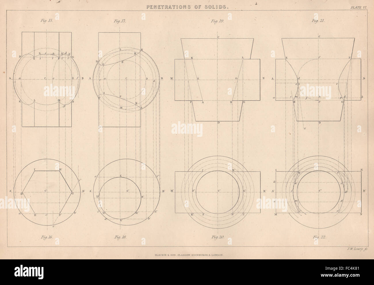19C ENGINEERING DRAWING. Solids penetrations Cylinders Prisms Spheres ...