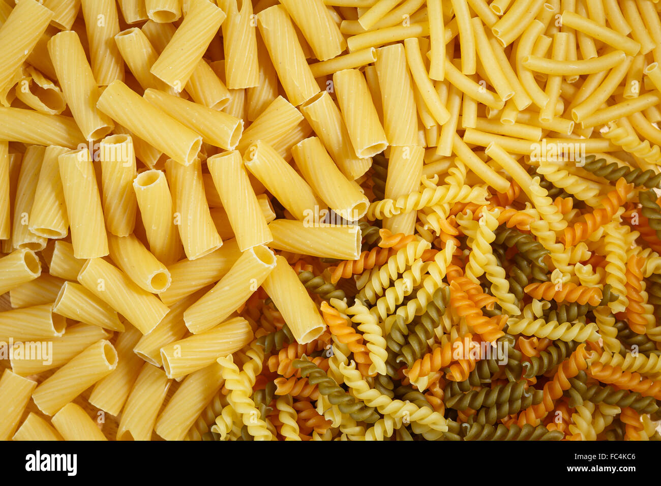 Different types of pasta Stock Photo - Alamy