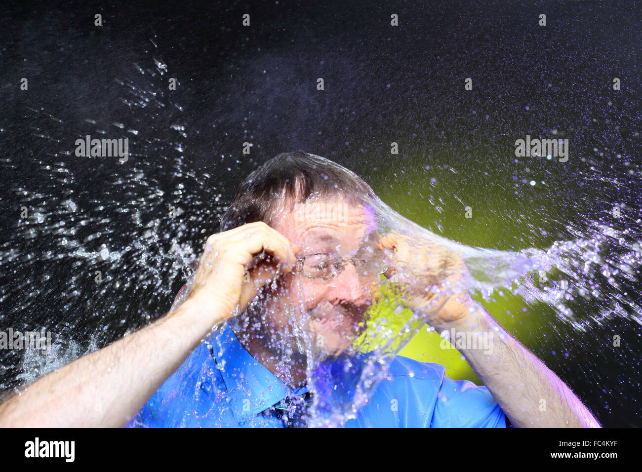 office man with water Stock Photo - Alamy