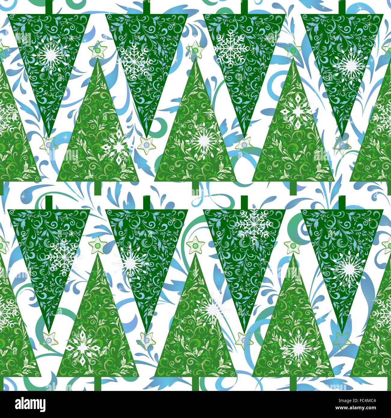 Pattern background christmas trees Stock Vector Images - Alamy