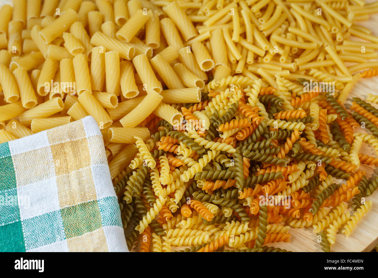 Different types of pasta Stock Photo - Alamy