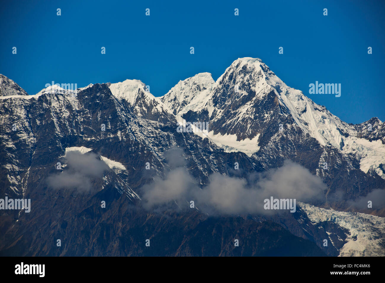 Meili Snow Mountain Range,Mingyong Glacier,Holy Kawagebo Peak worshiped ...