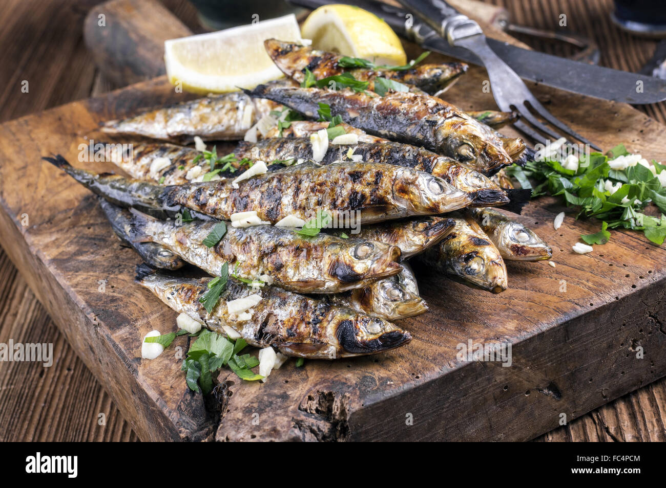 Grill anchovies hi-res stock photography and images - Alamy