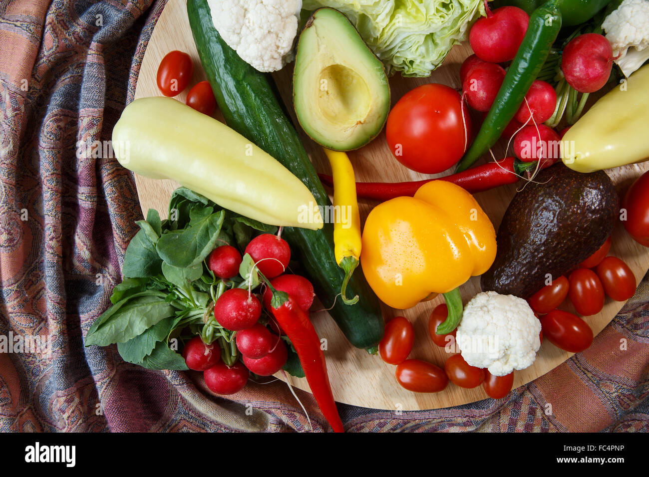 Pile of organic vegetables Stock Photo - Alamy