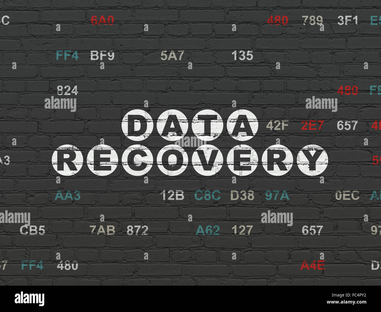 Data concept: Data Recovery on wall background Stock Photo - Alamy