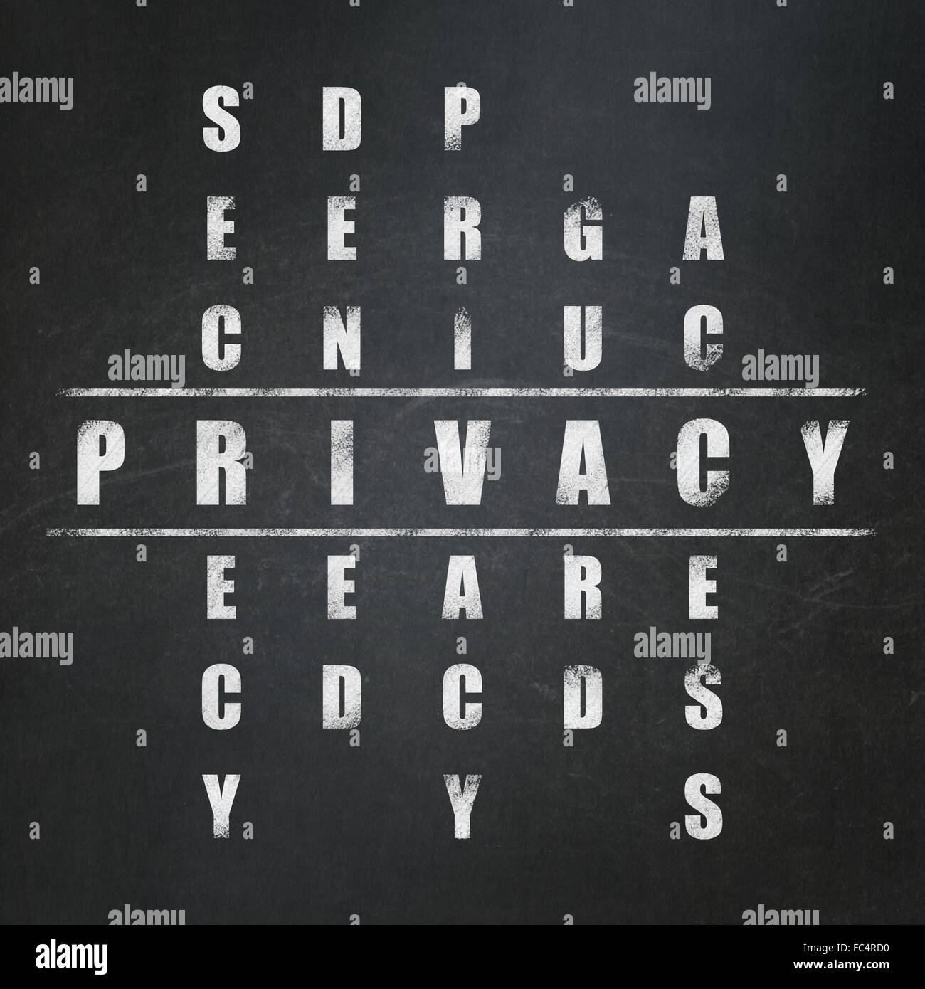 Privacy concept: Privacy in Crossword Puzzle Stock Photo - Alamy