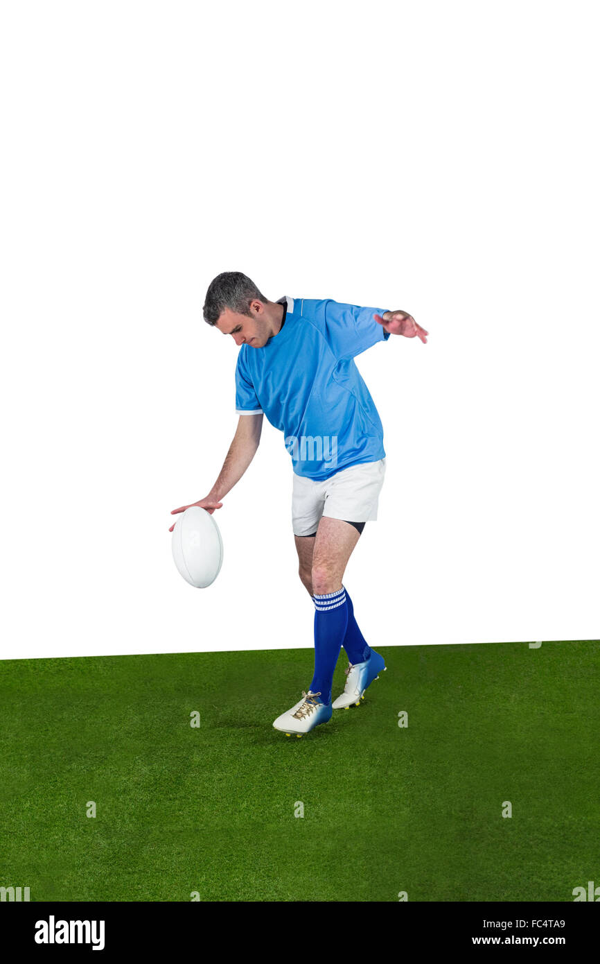 Kicking rugby ball hi-res stock photography and images - Alamy