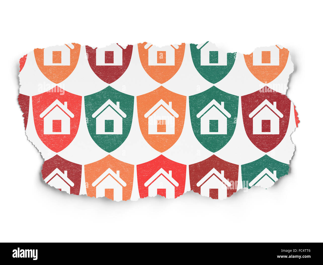 Safety icons on color Cut Out Stock Images & Pictures - Alamy