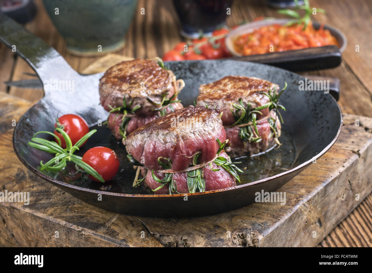 Medallion of Beef Fillet Stock Photo - Alamy