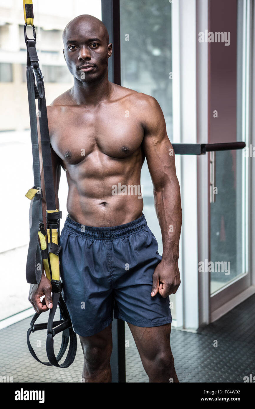 Young Bodybuilder standing in front of the camera Stock Photo - Alamy
