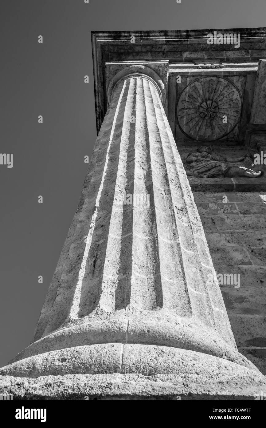 Italian column detail Black and White Stock Photos & Images - Alamy