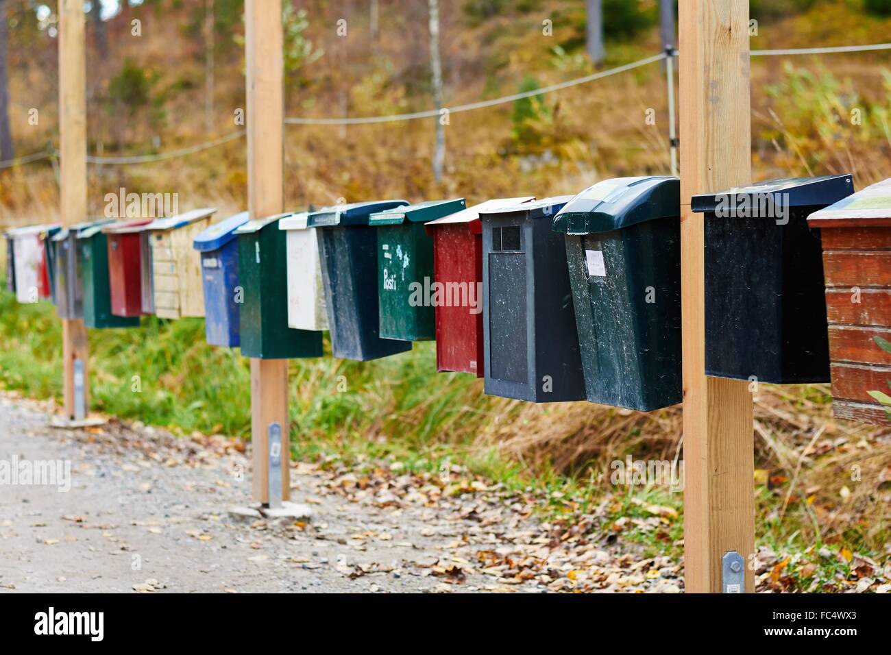 Row mailboxes hi-res stock photography and images - Alamy