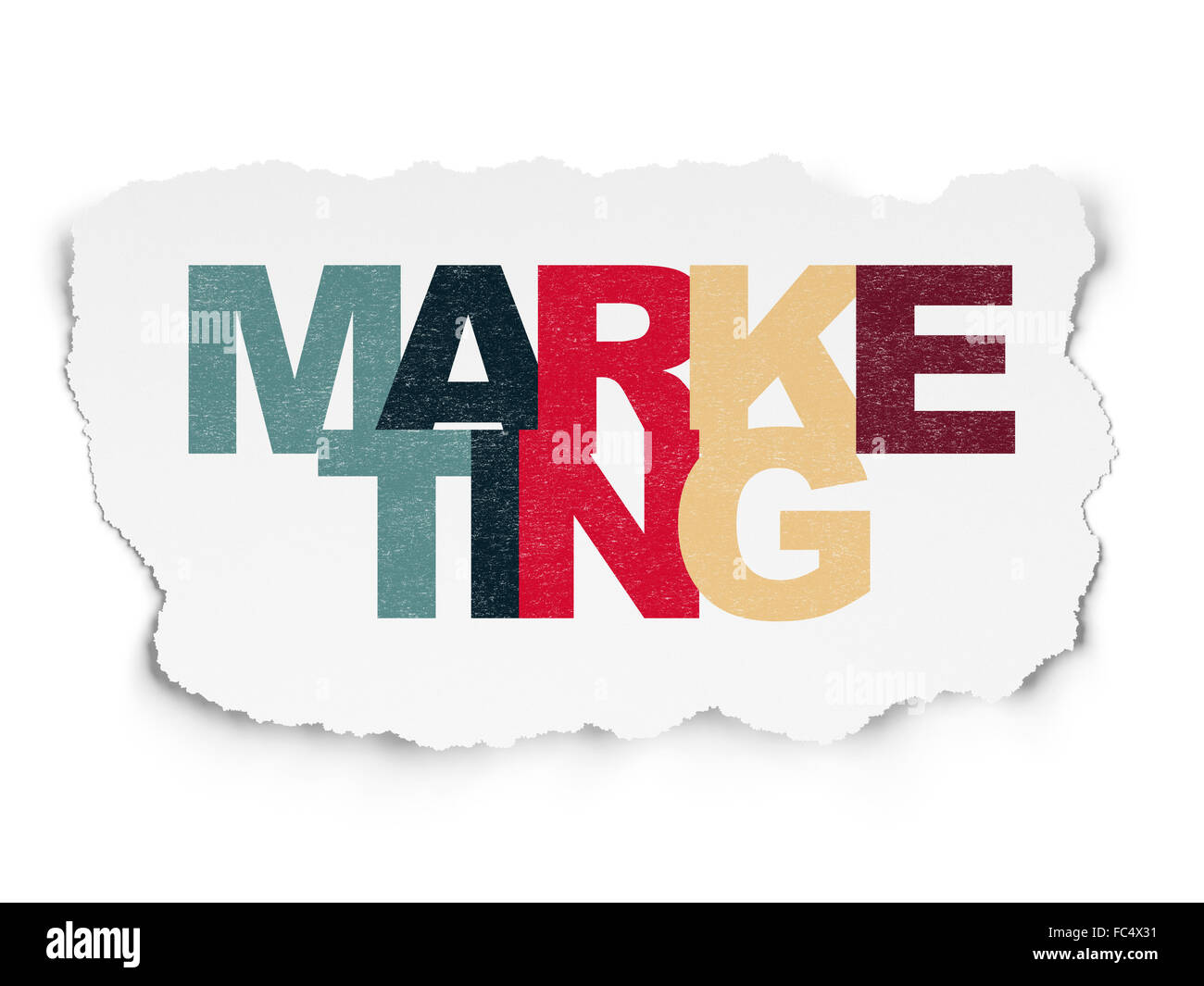 Marketing concept: Marketing on Torn Paper background Stock Photo - Alamy