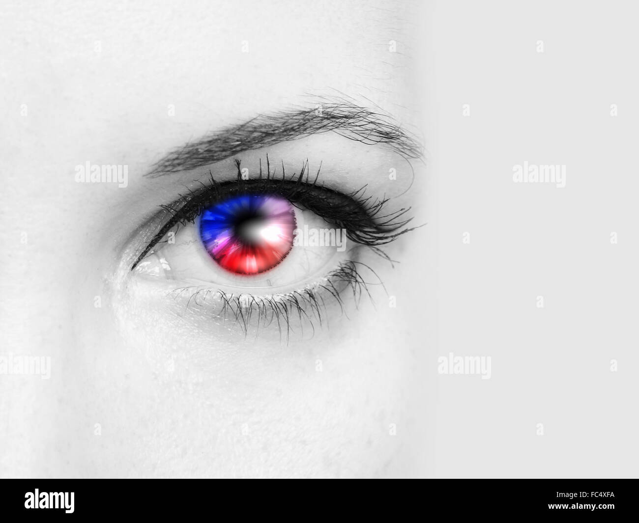 Colour image of a human eye close-up Stock Photo - Alamy