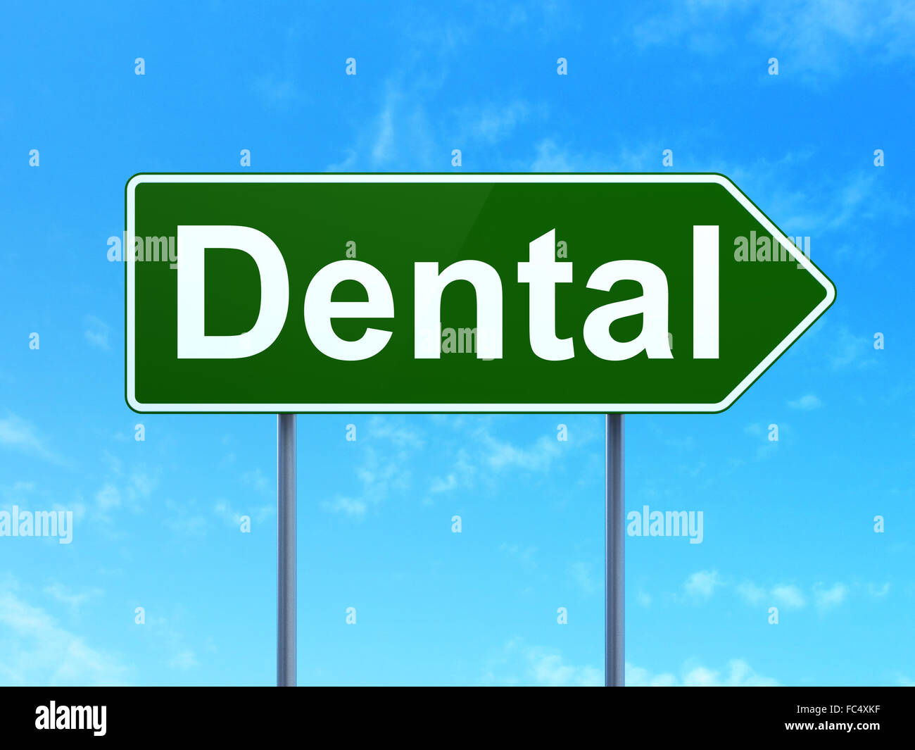 Healthcare concept: Dental on road sign background Stock Photo - Alamy