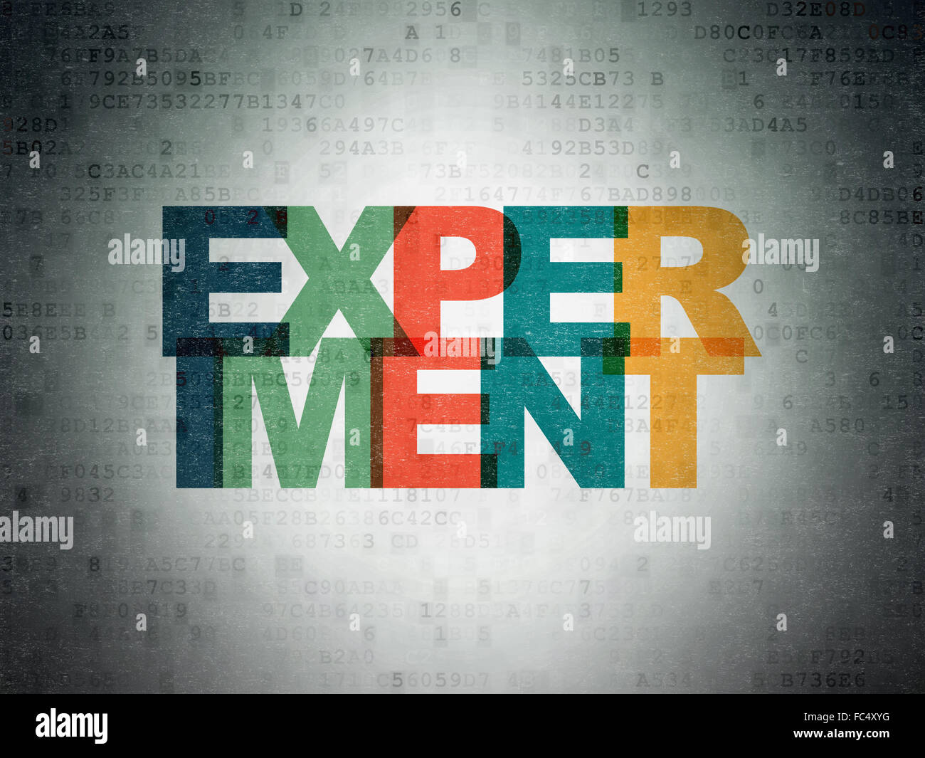 Science concept: Experiment on Digital Paper background Stock Photo - Alamy