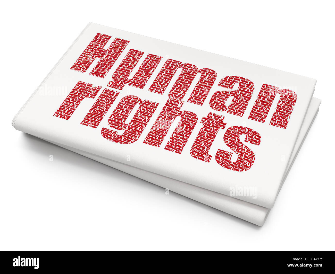 Political concept: Human Rights on Blank Newspaper background Stock ...