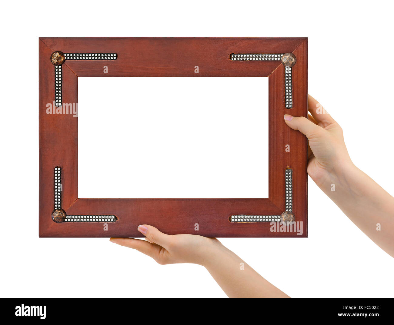 Frame in hands Stock Photo - Alamy