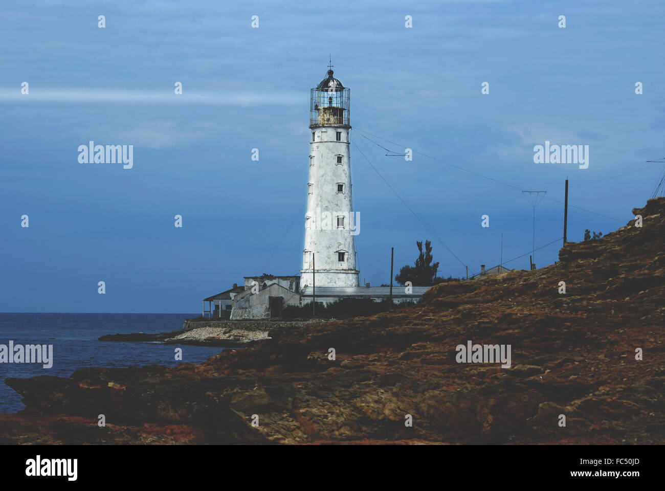 Beautiful lighthouse on sea hi-res stock photography and images - Alamy