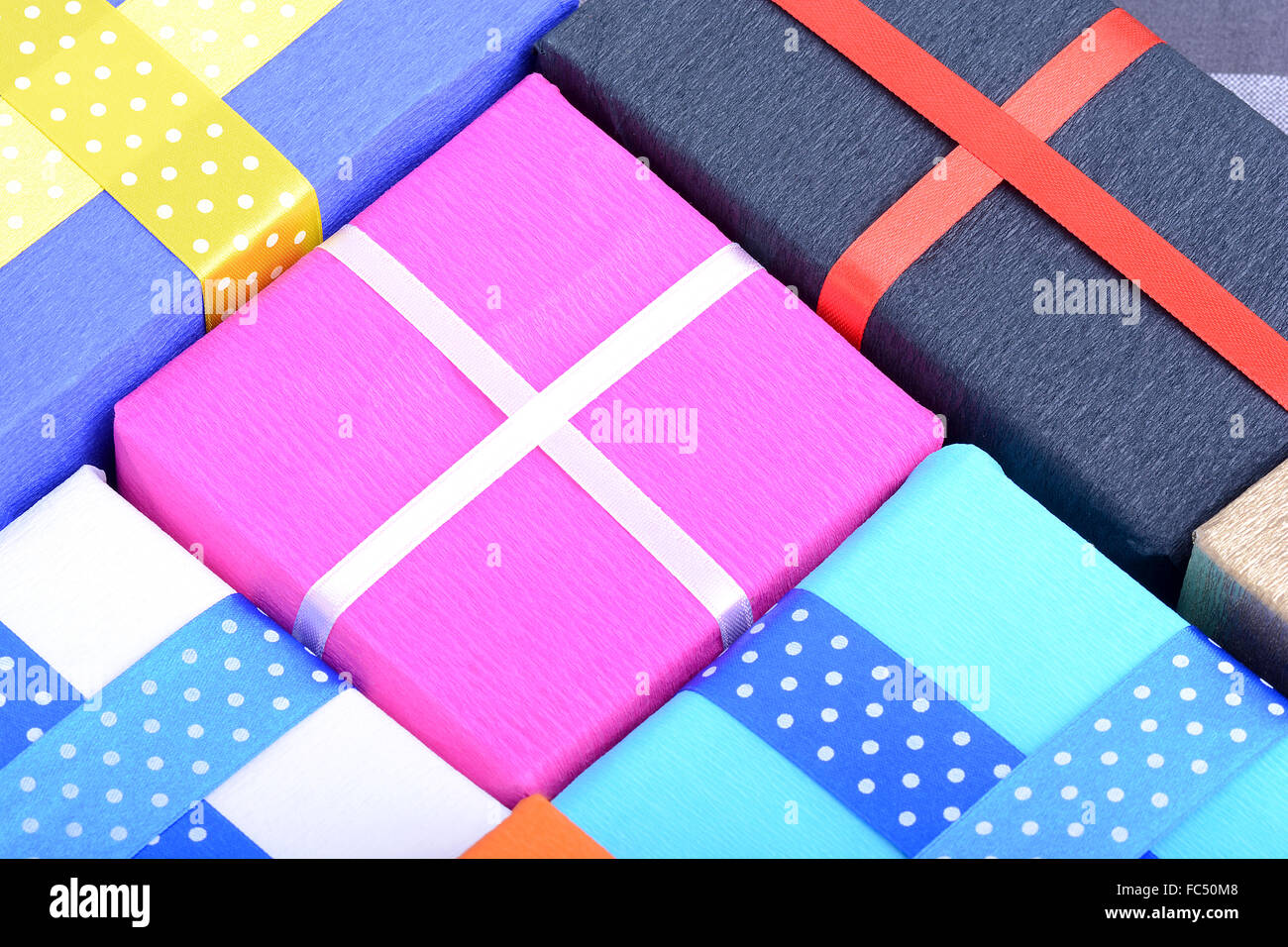 Gift boxes border design hi-res stock photography and images - Alamy