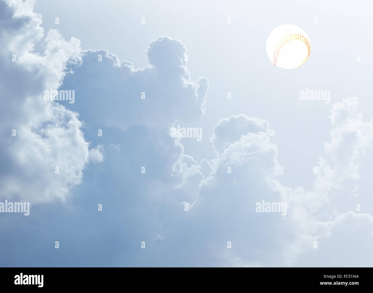 Sky sports baseball clouds ball cloudy sun bright sunny softball hi-res ...
