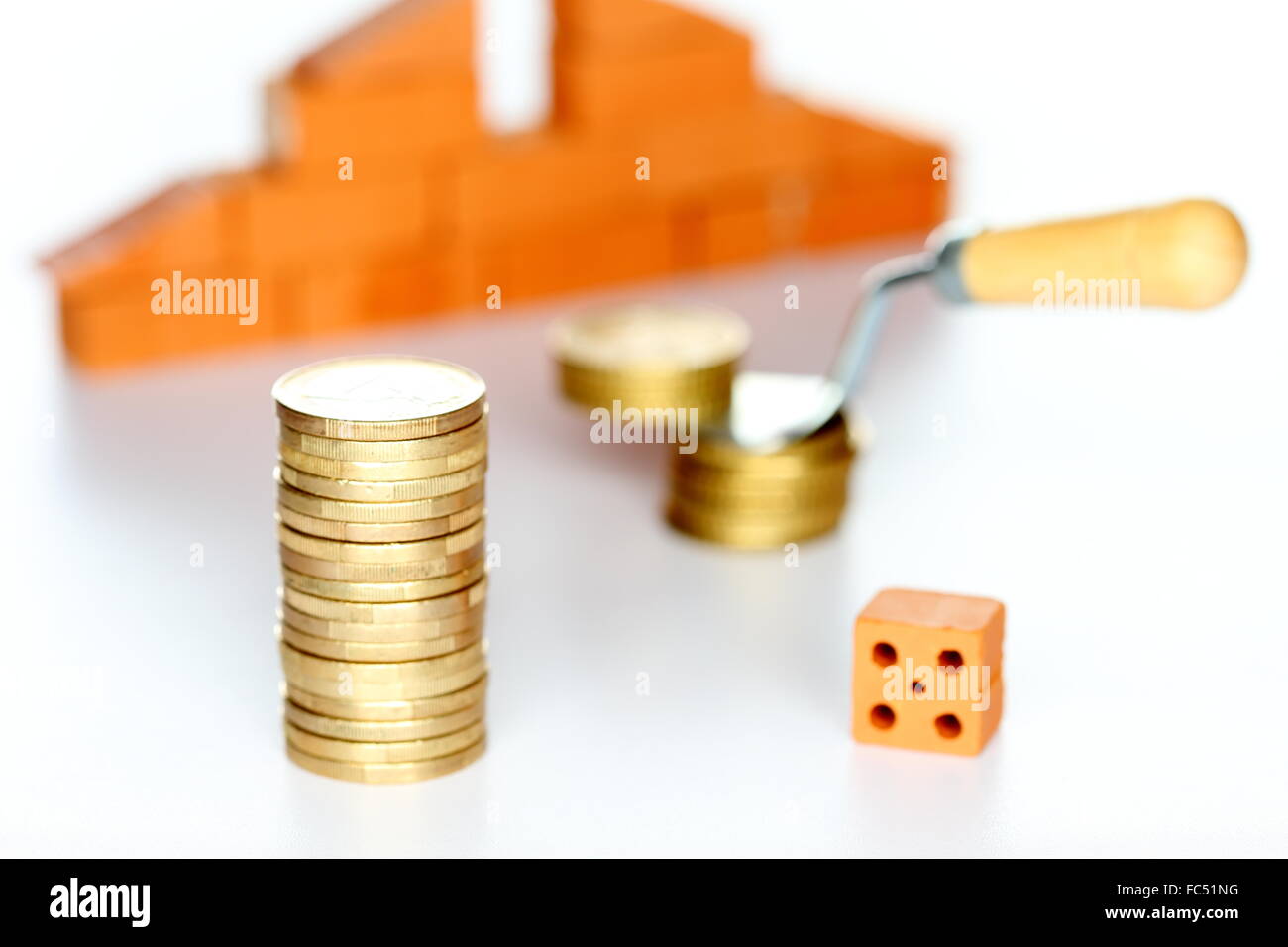 brick wall and money Stock Photo - Alamy