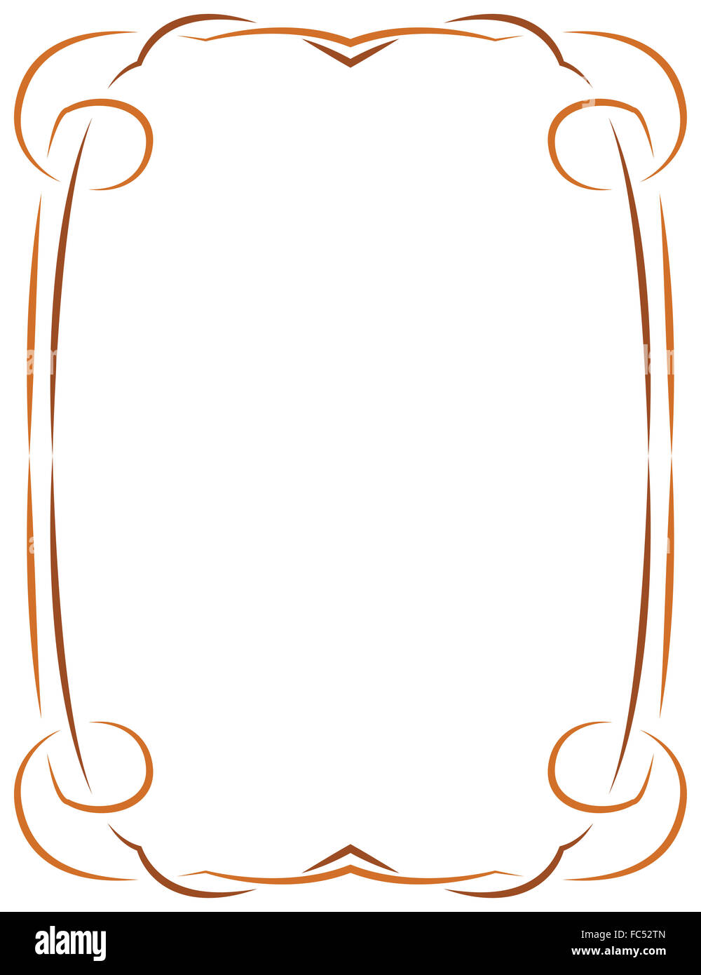 Vector simple frame for design Stock Photo - Alamy