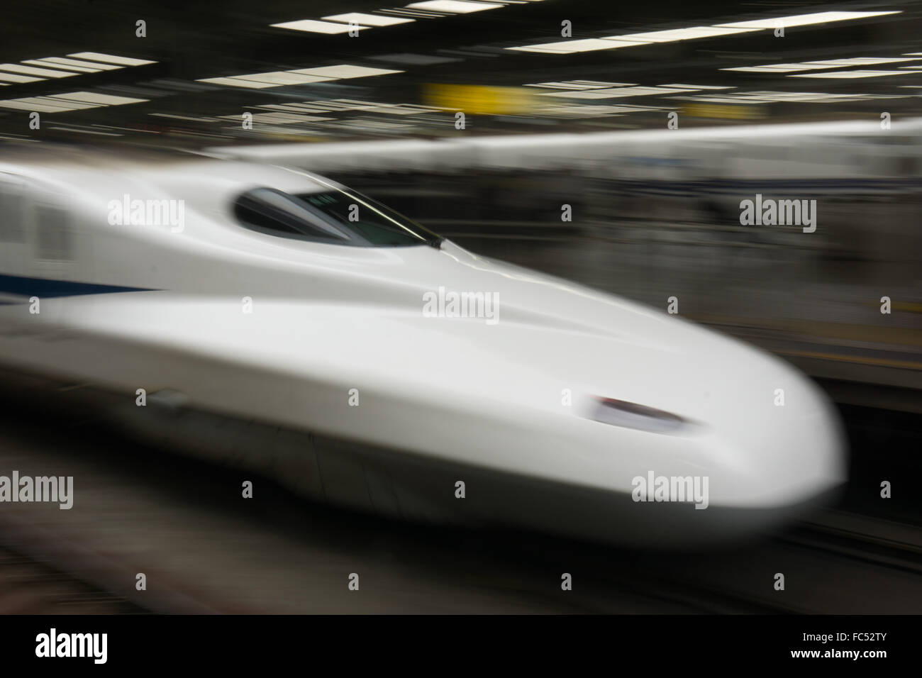 Shinkansen bullet train in Japan Stock Photo - Alamy