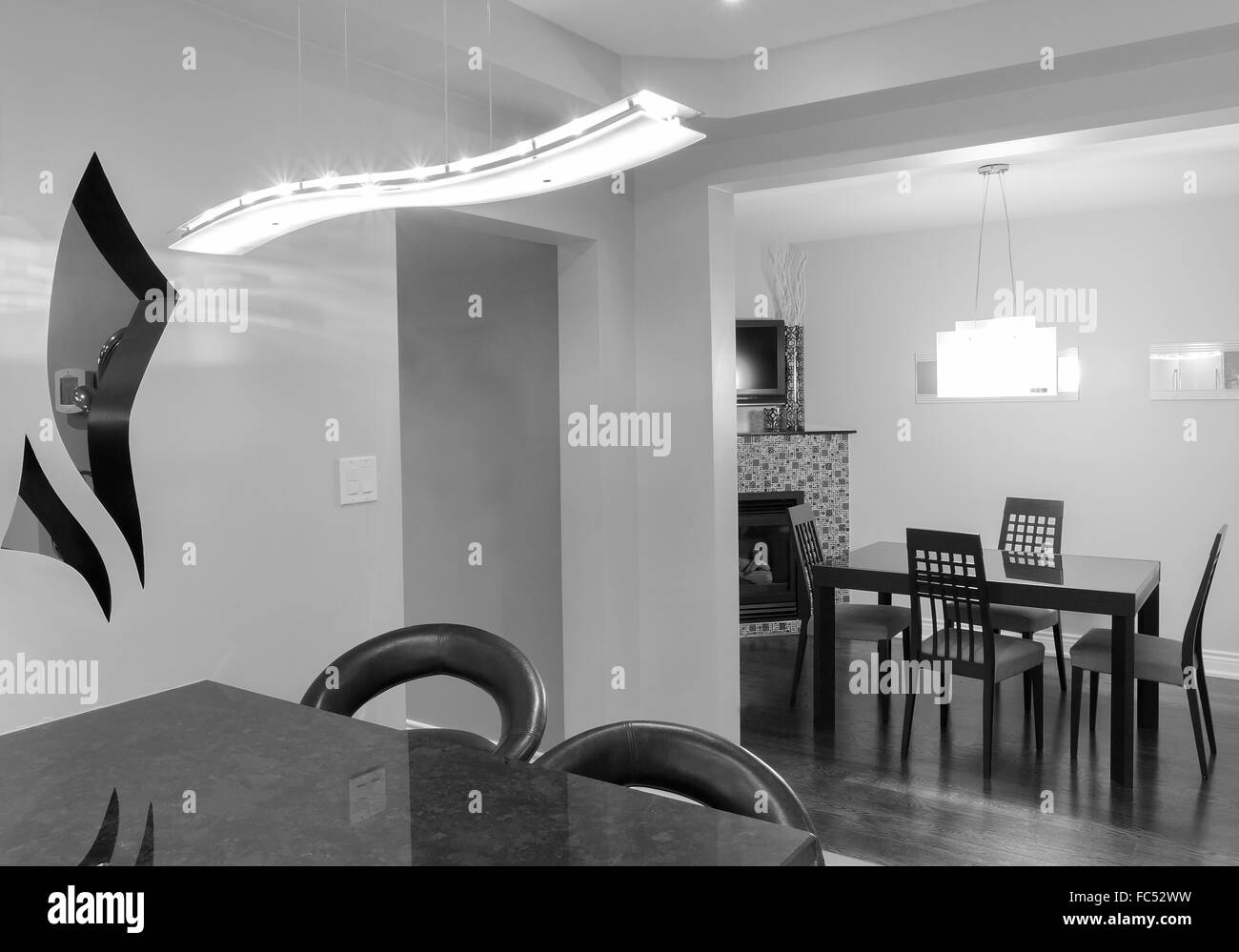 Interior Black and White Stock Photos & Images - Alamy