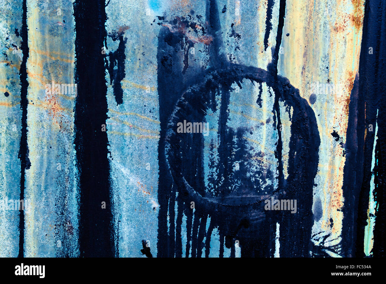 Blue Metal Abstract Stock Photo - Alamy
