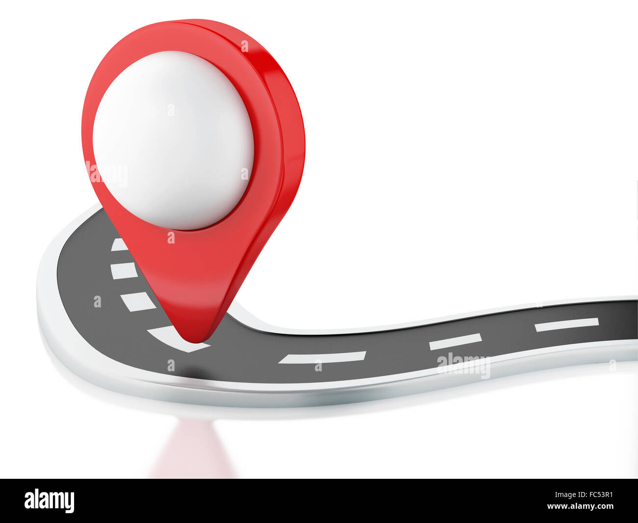 3d road map hi-res stock photography and images - Alamy