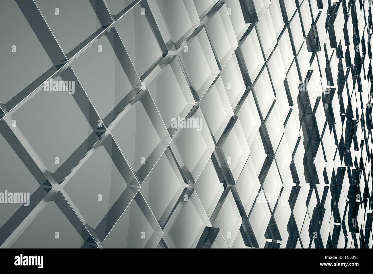 3d glass squares cubes hi-res stock photography and images - Alamy