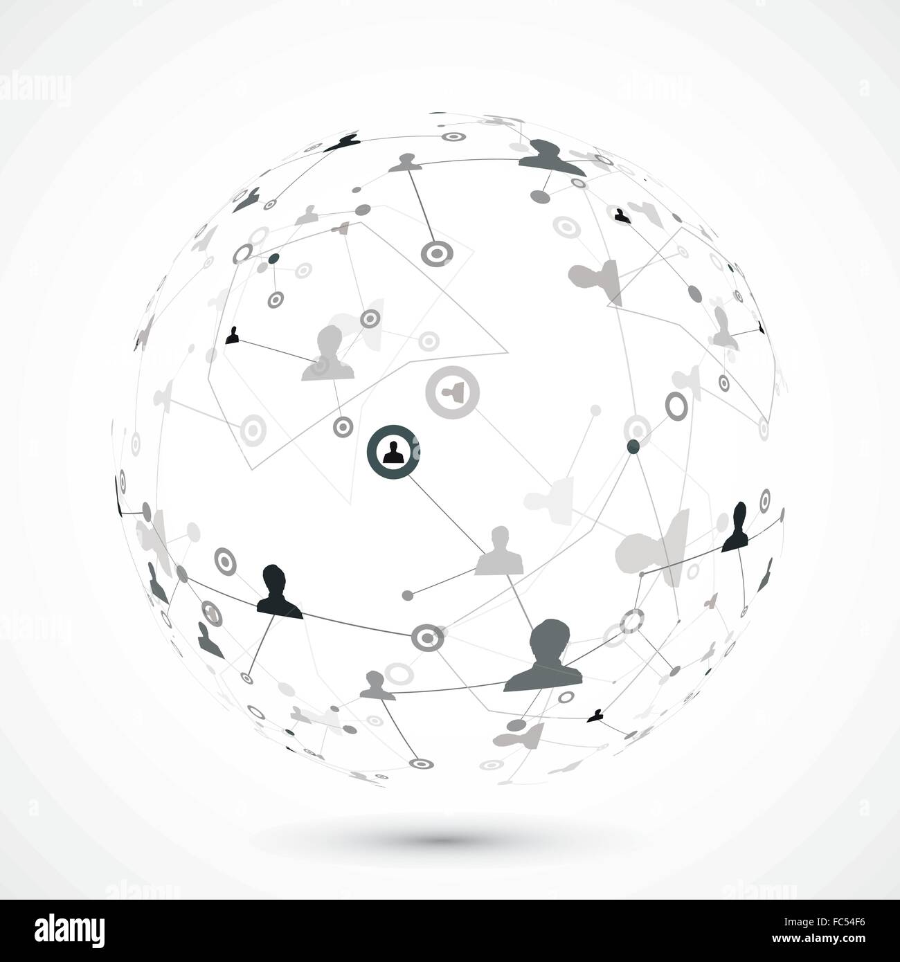 Human globe connection Stock Vector Image & Art - Alamy
