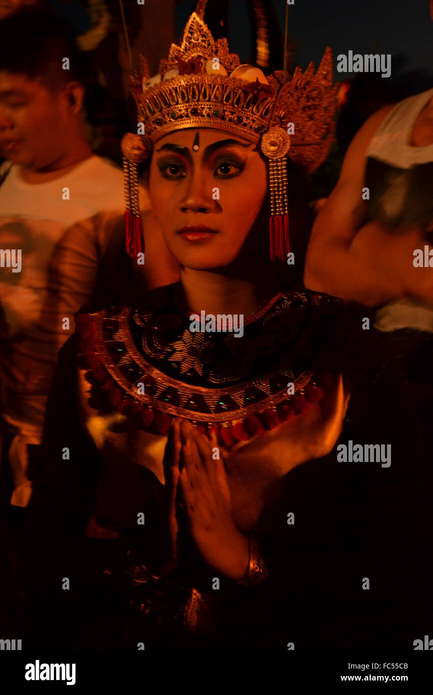 Hindu Princess inside a Temple in Bali, Indonesia Stock Photo - Alamy