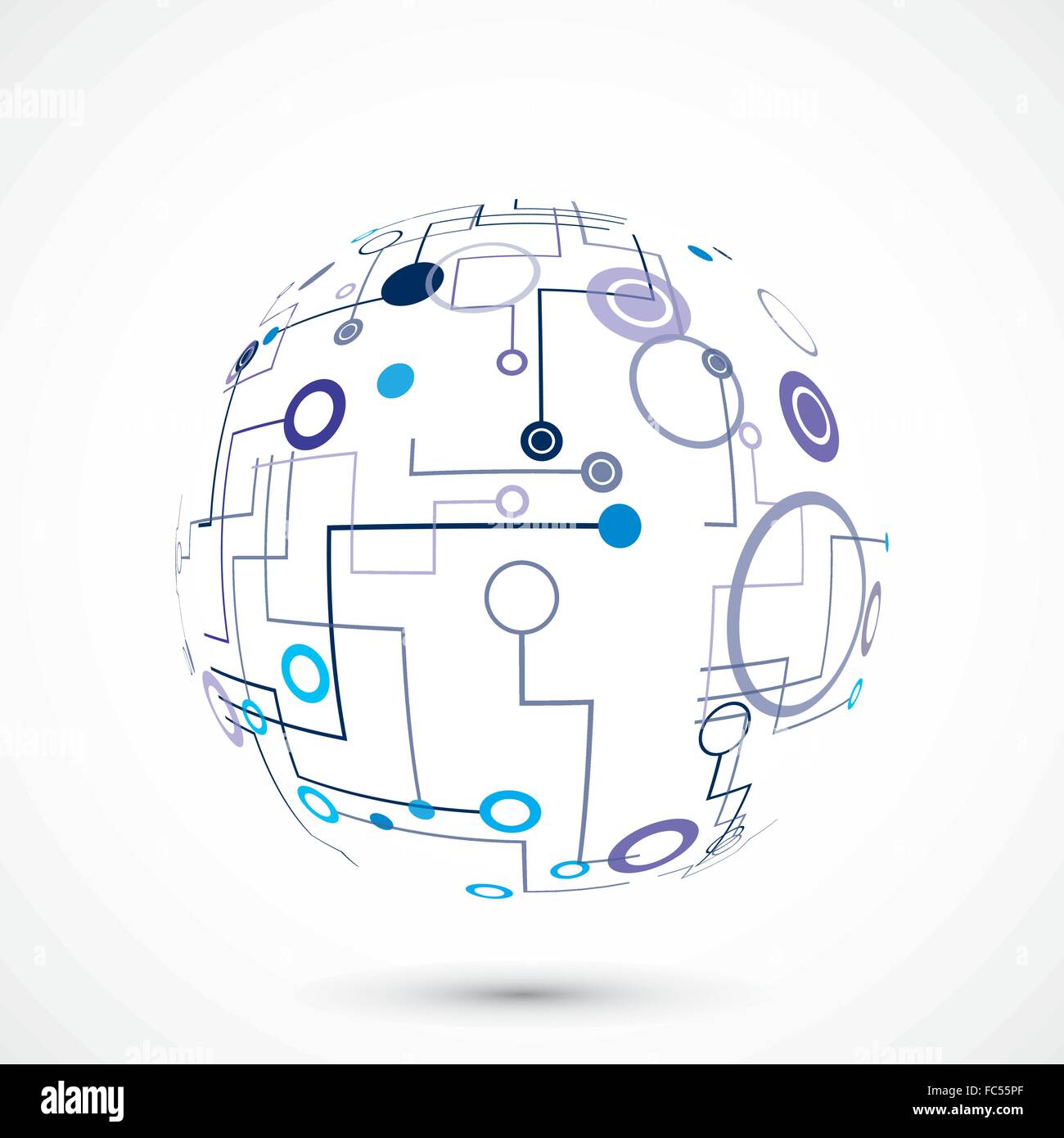 Abstract technology globe Stock Vector Image & Art - Alamy