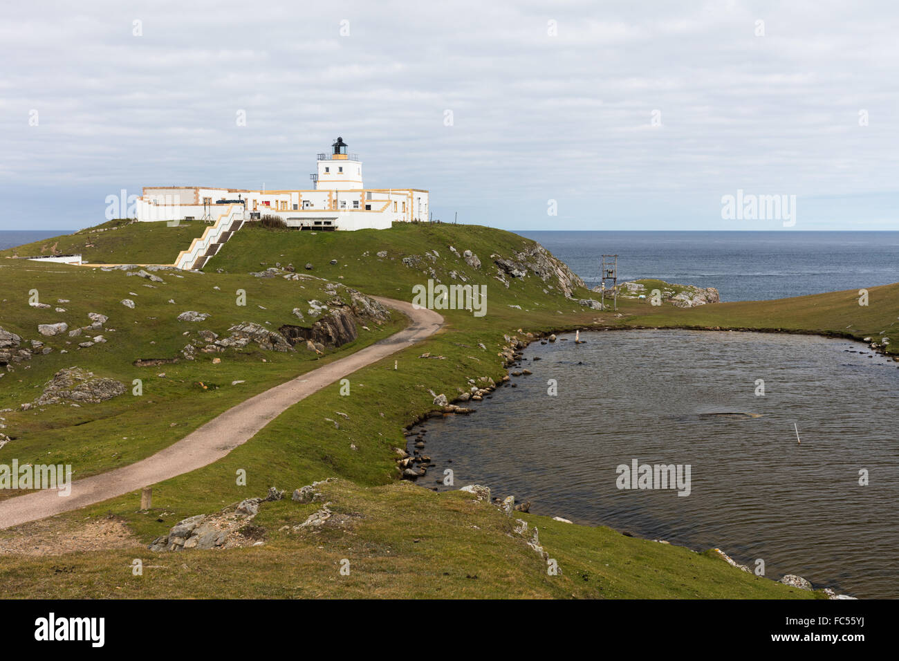 Strathy point lighthouse hi-res stock photography and images - Alamy
