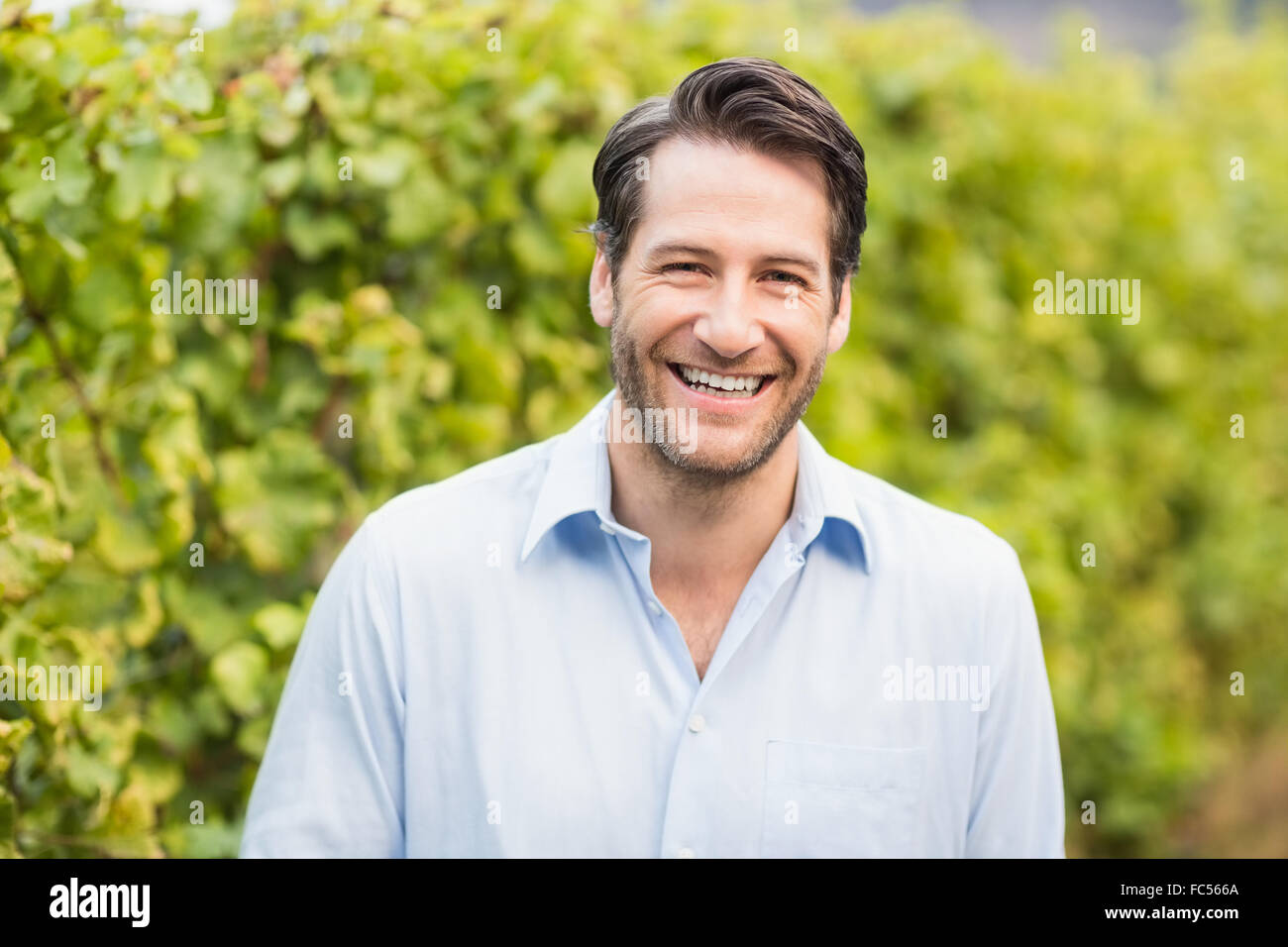 Young smiling man harvesting hi-res stock photography and images - Alamy