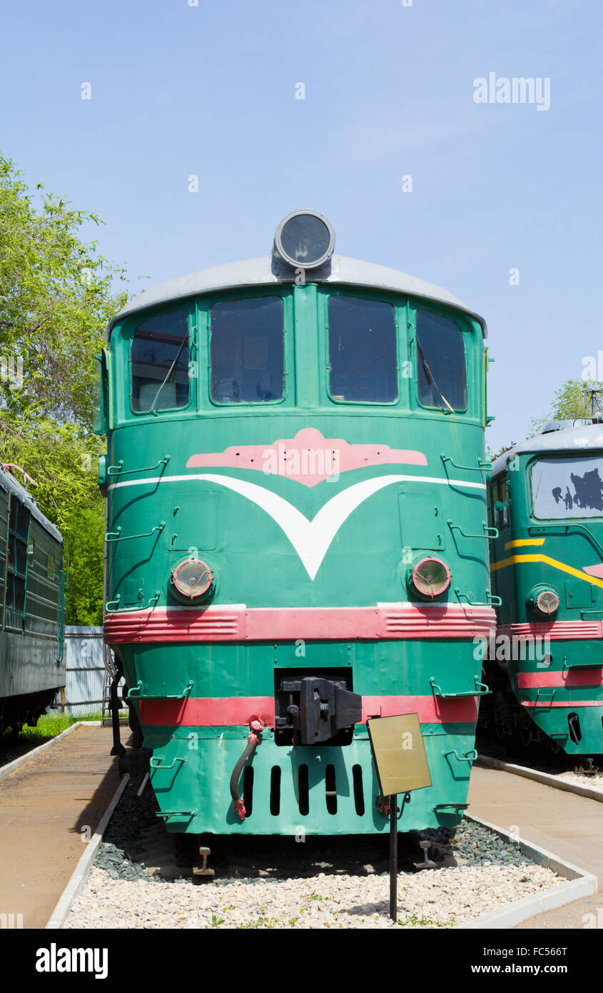 Rail road locomotive Stock Photo - Alamy